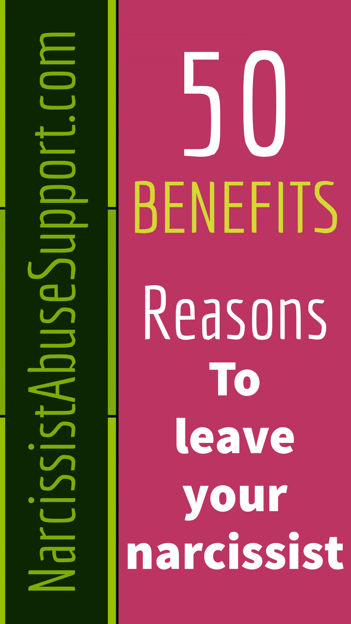 50 Reasons To Leave Your Narcissistic Lover - Narcissist Abuse Support
