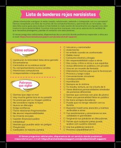(Spanish) Narcissistic Red Flags Checklist - Narcissist Abuse Support