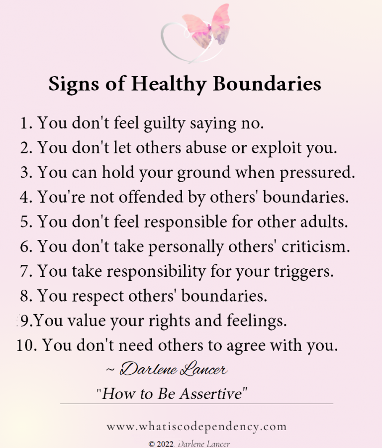 Signs Of Healthy Boundaries - Narcissist Abuse Support